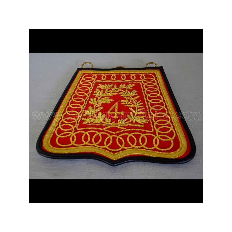 Sabretache officer of the 4th Hussard French cavalry 1800