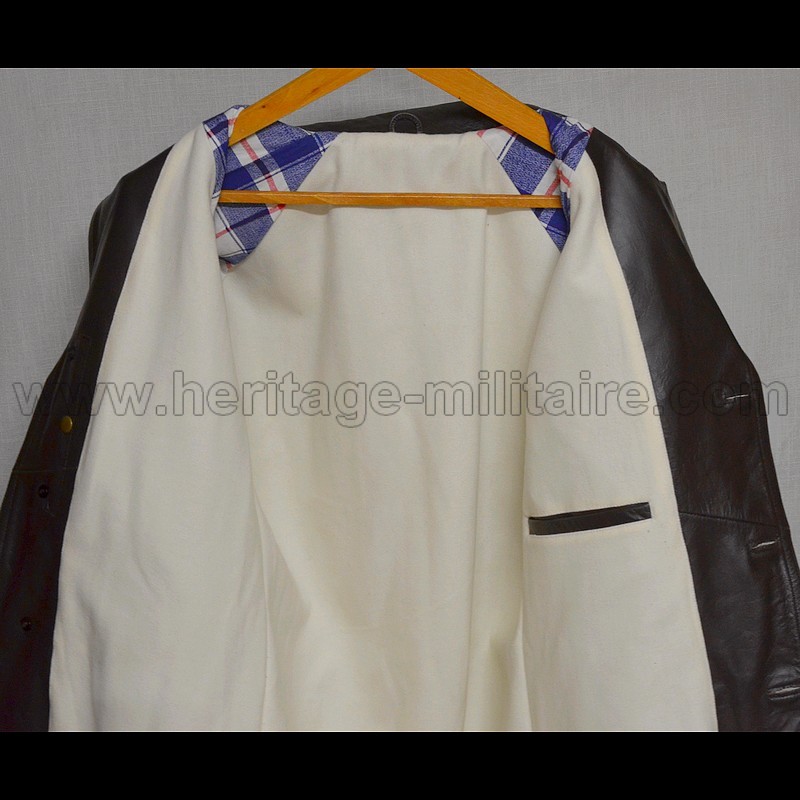 WWII French fighter pilot leather jacket