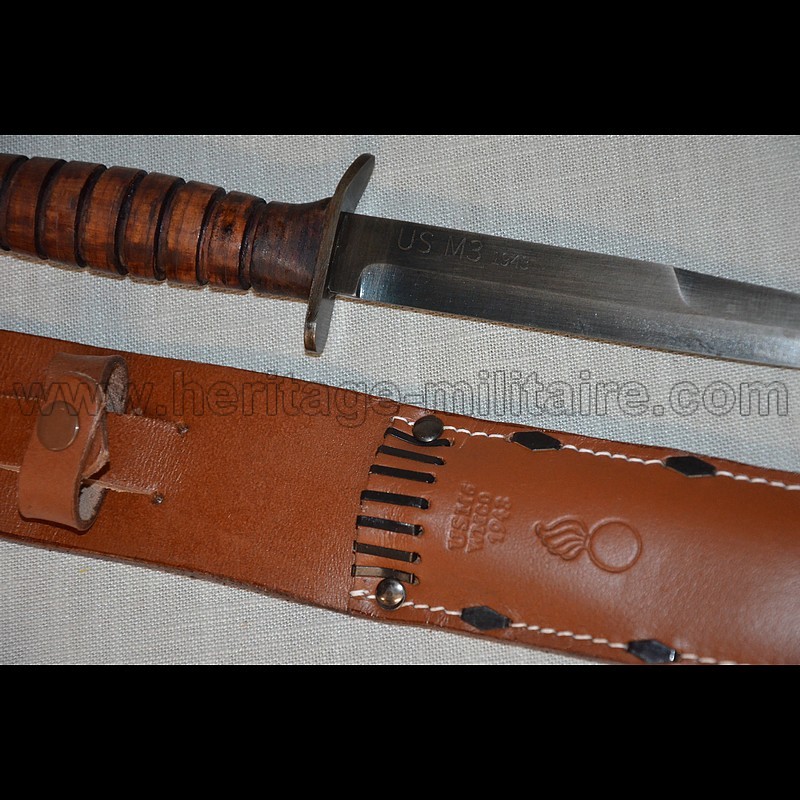 Couteau de combat US M3 avec fourreau US M6 WWII