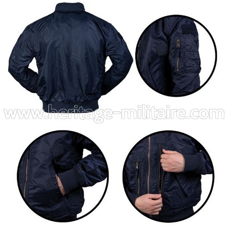 US tactical jacket navy blue