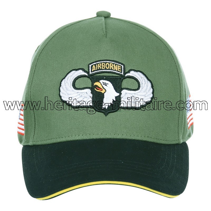Baseball cap 101st Airborne WWII 3D green