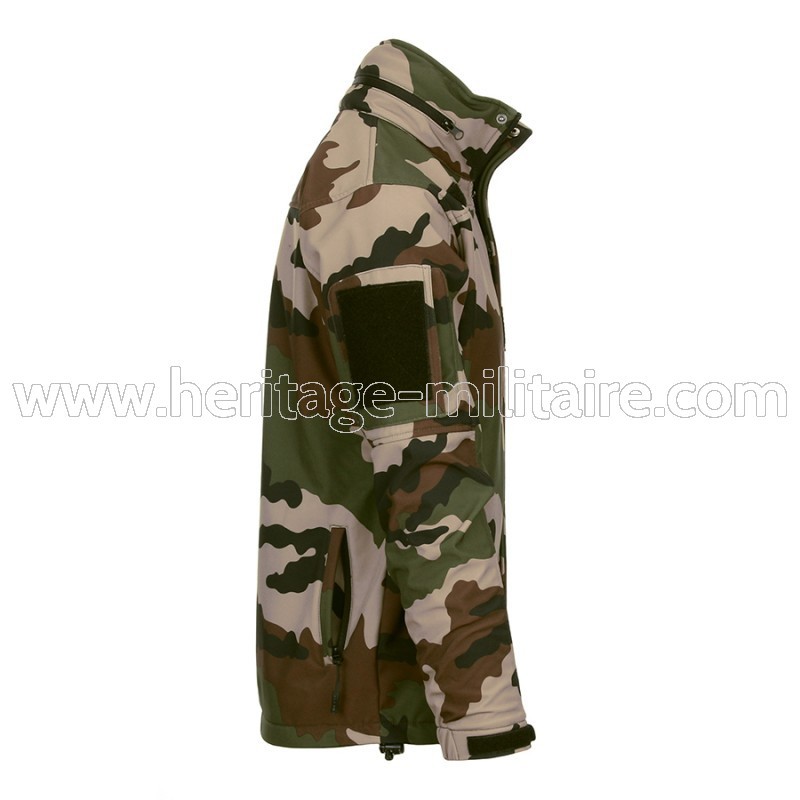 Tactical jacket Softshell french camo CCE