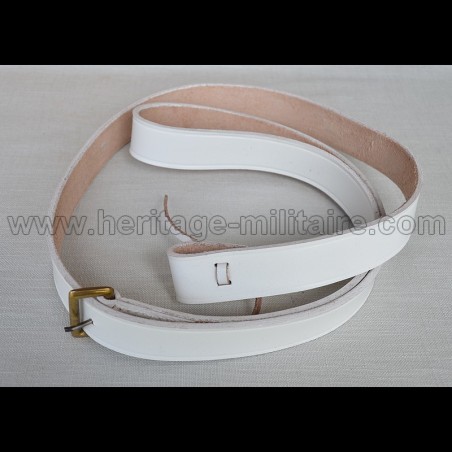 Rifle strap model 1777 white leather