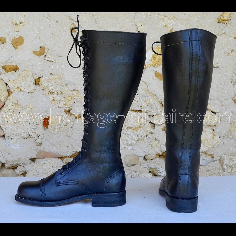 1900 Military French Officer Boots Dark brown