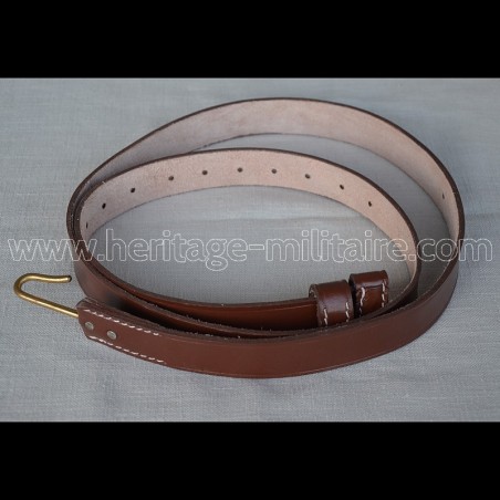 Leather gun belt "Enfield" LIGHT BROWN