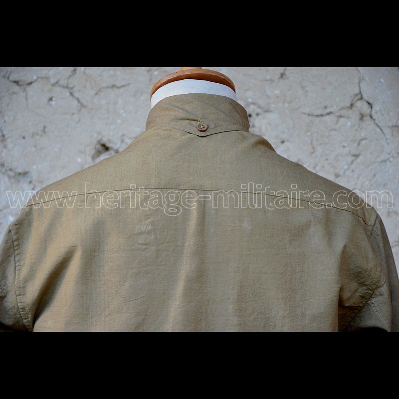 WWII French infantry khaki military shirt mod 1935