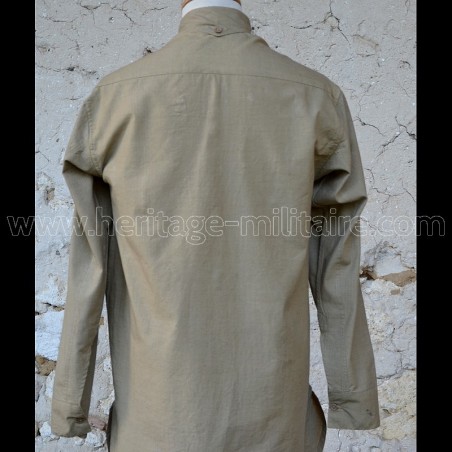 WWII French infantry khaki military shirt mod 1935