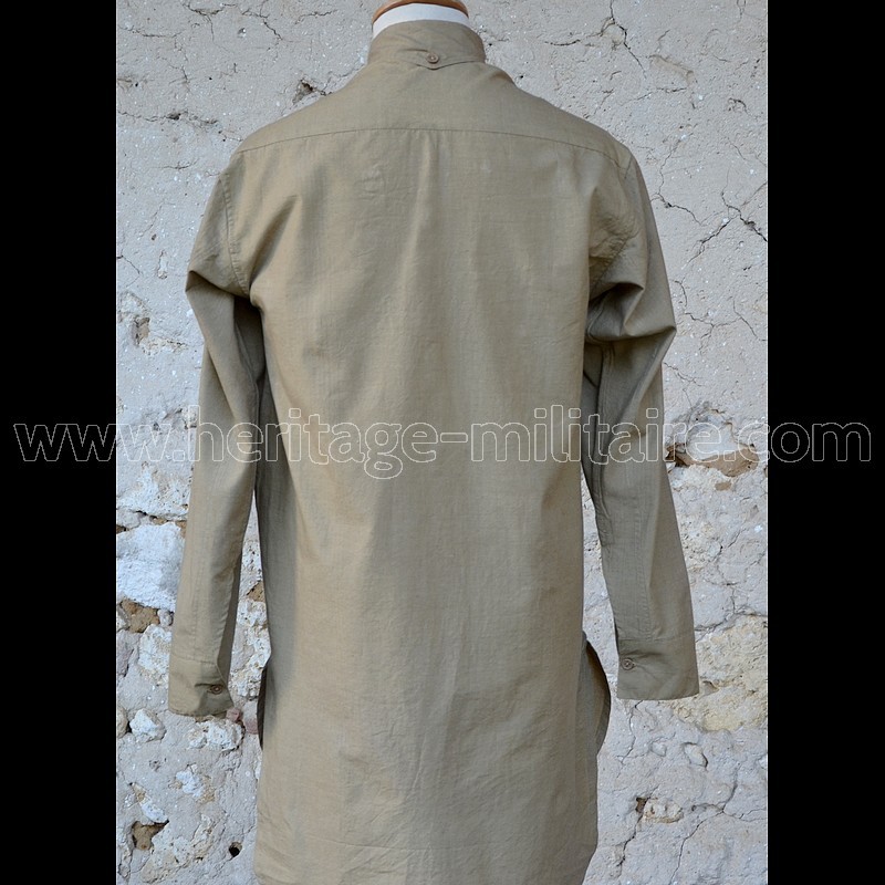 WWII French infantry khaki military shirt mod 1935