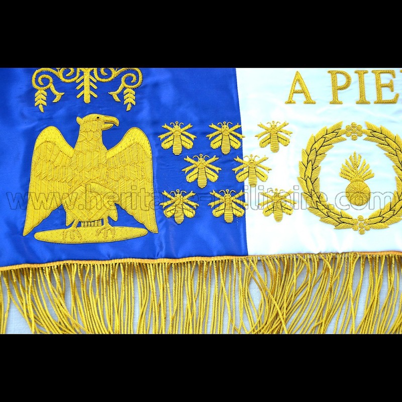 Flag 1st Regiment of grenadiers of the embroidered French guard 1812 ...