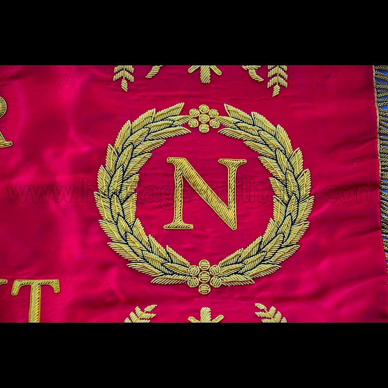 Flag 1st Regiment of grenadiers of the embroidered French guard 1812 ...