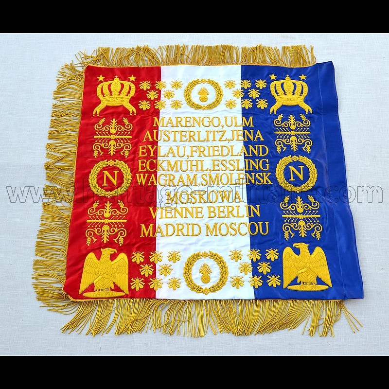 Flag 1st Regiment of grenadiers of the embroidered French guard 1812 ...