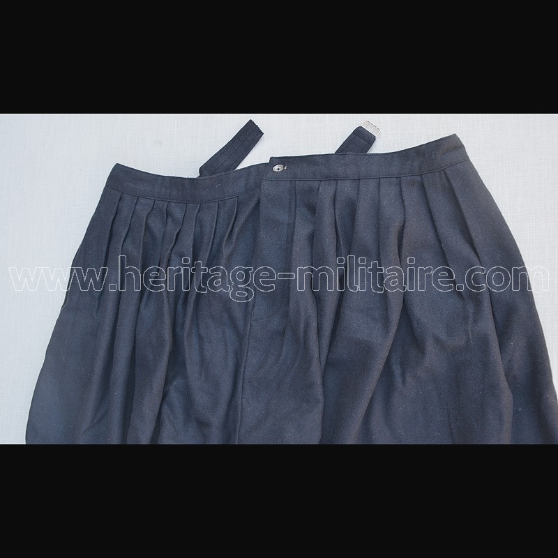 Destockage Zouave US civil war navy blue wool pant with gold braids