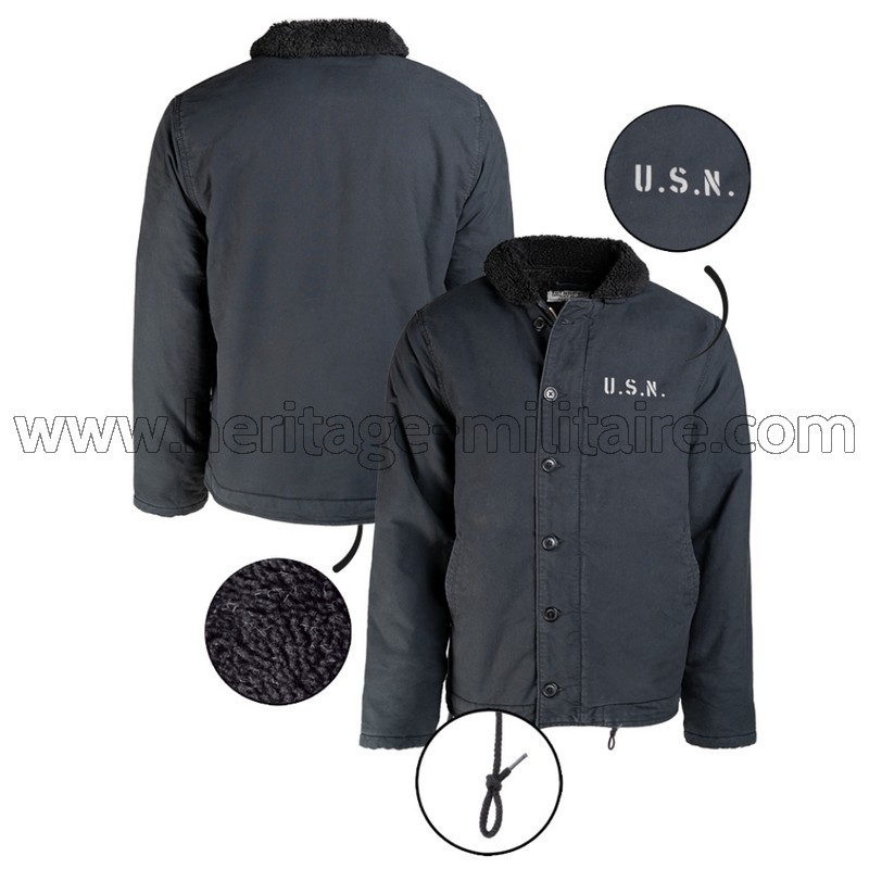 Navy Deck N-1 USA WWII Jacket NAVY BLUE
