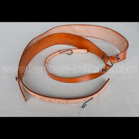Brelage en Y mod 1892 France 14-18 cuir fauve