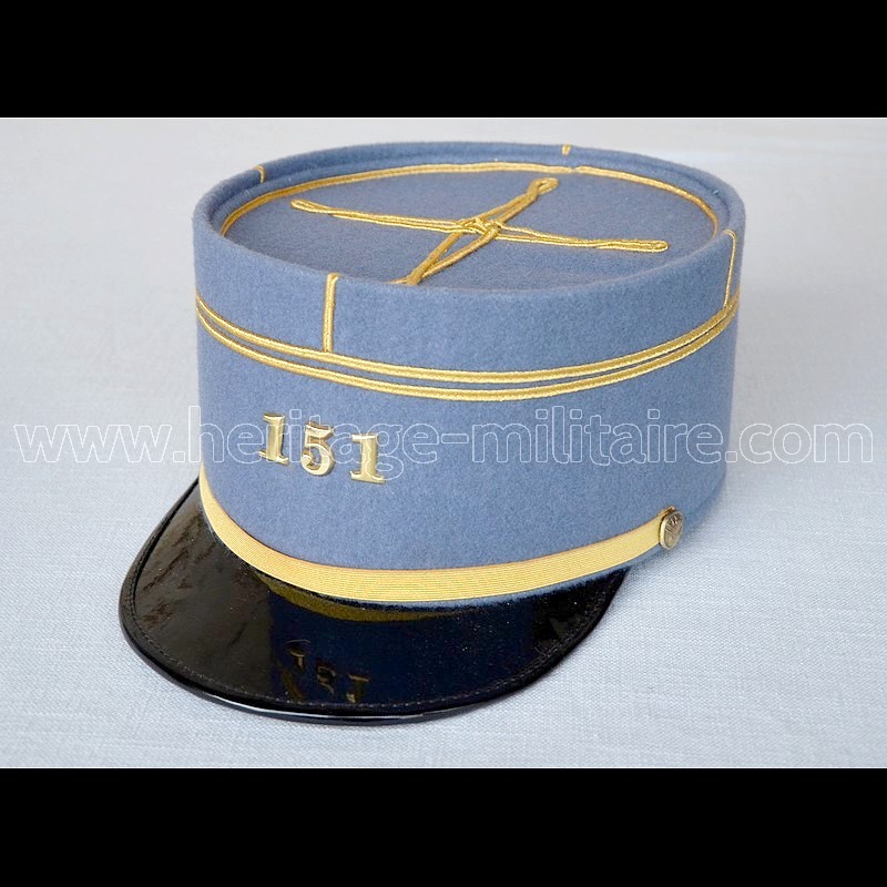 Kepi French Officer model "Polo" blue horizon First-Lieutnant