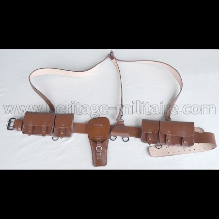 Leather full set France mod 35 Brown leather