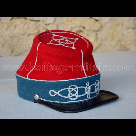 Officer cap French 3th Hussard Napoléon III Second Lieutnant