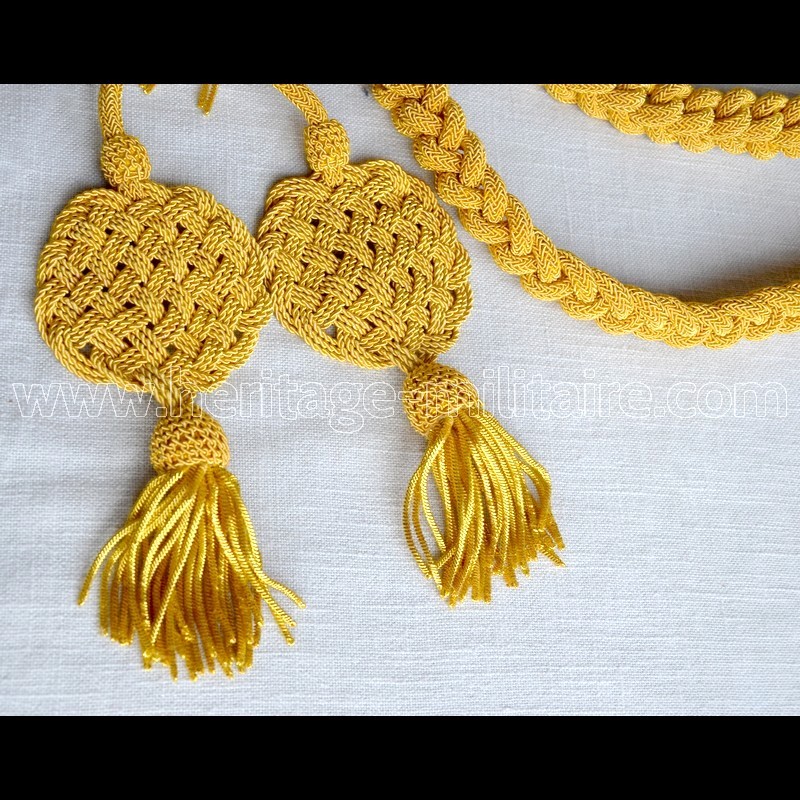 Gold racket cords for shako senior officer's 1st Empire