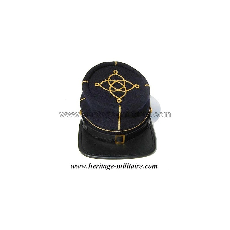 CS officer cap navy blue golden stripe