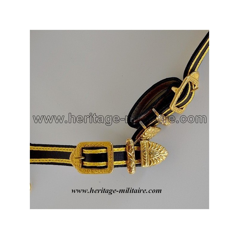 Ceinturon de sabre type officier avec galon