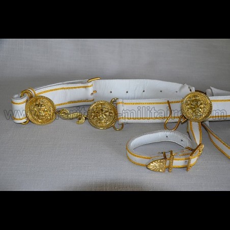 Saber belt type officer with braid