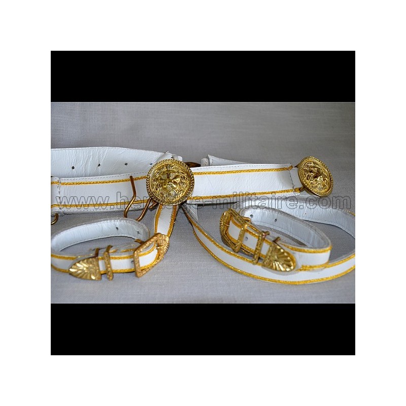 Saber belt type officer with braid