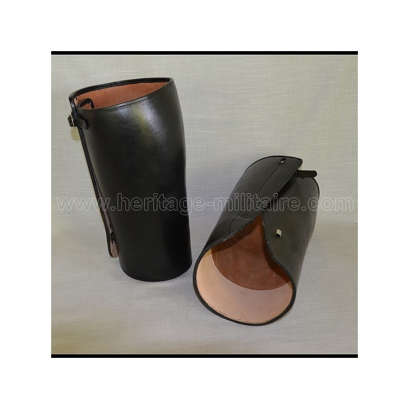 French Leather Gaiters WWI and WWII