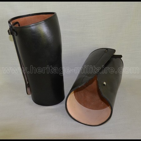 French Leather Gaiters WWI and WWII