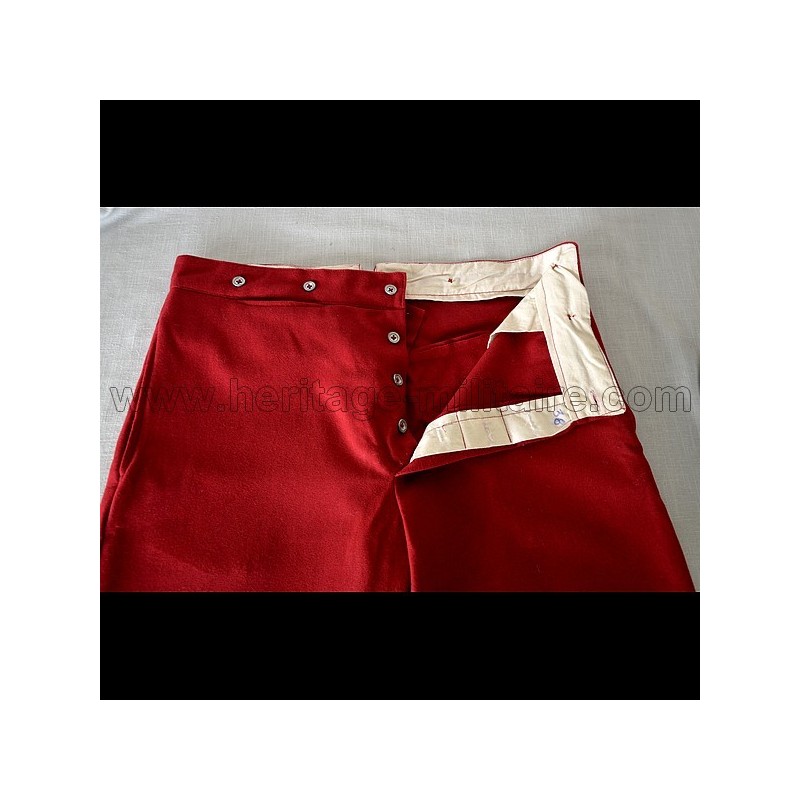 Red "Garance" pants Infantry French