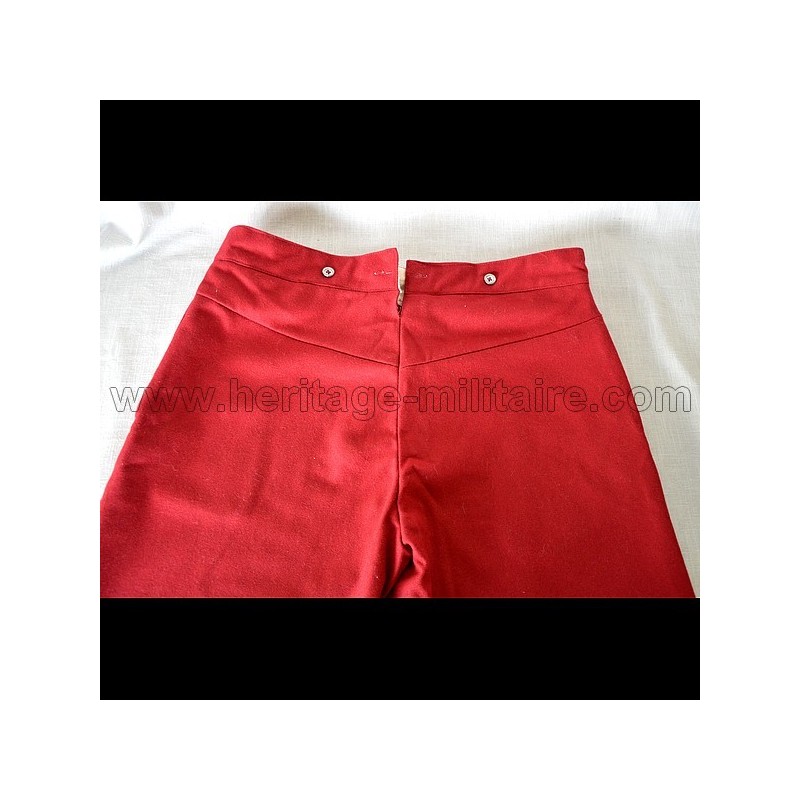 Red "Garance" pants Infantry French